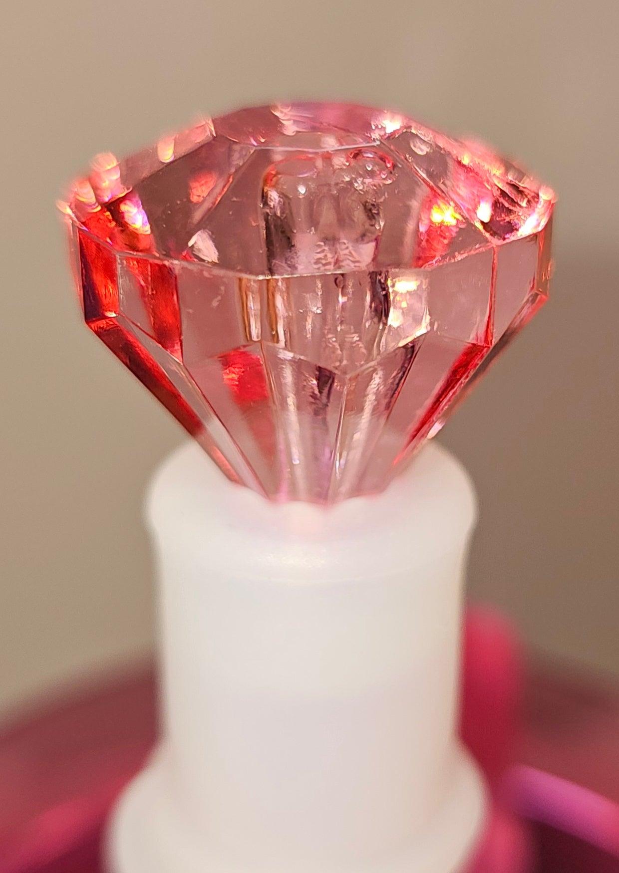 Diamond Straw Topper - Pink – Southern Creative Glamour