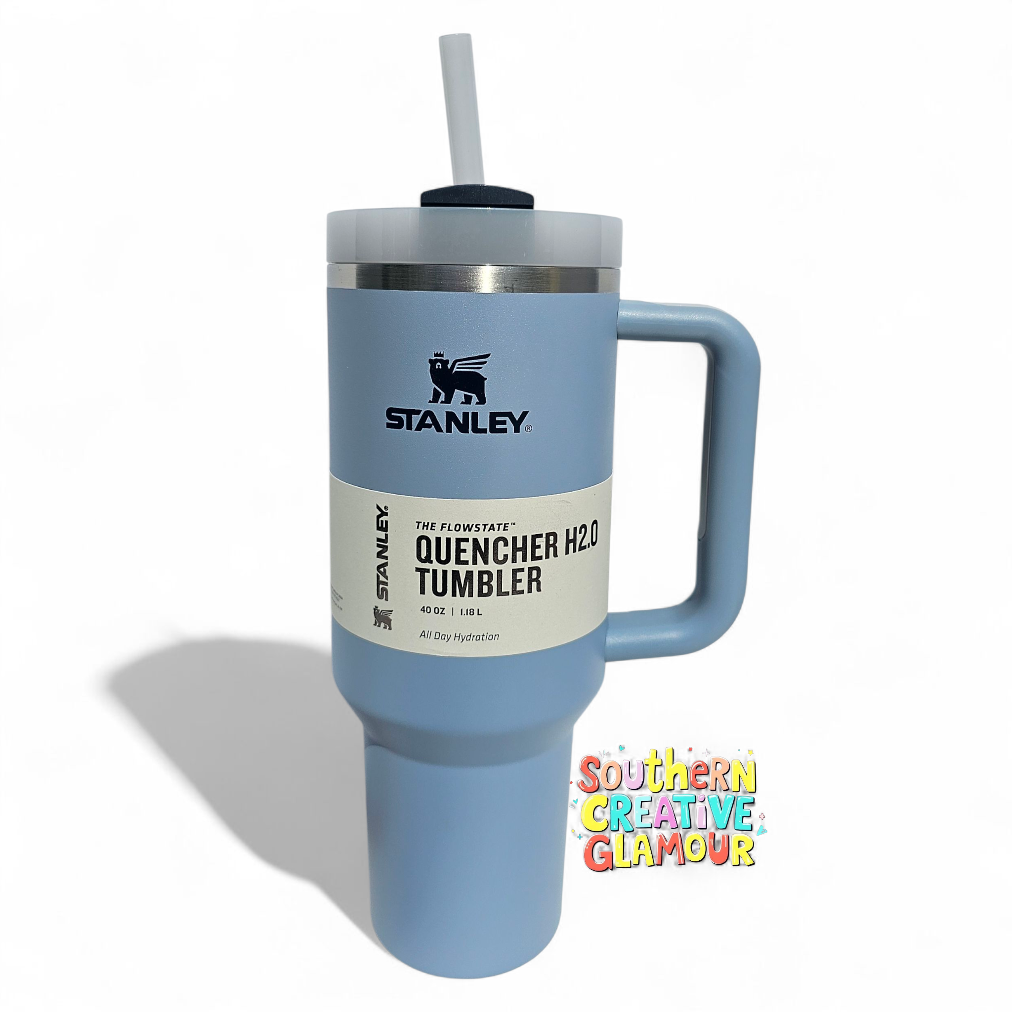 Stanley 40oz Quencher Tumbler - Chambray Blue – Southern Creative Glamour