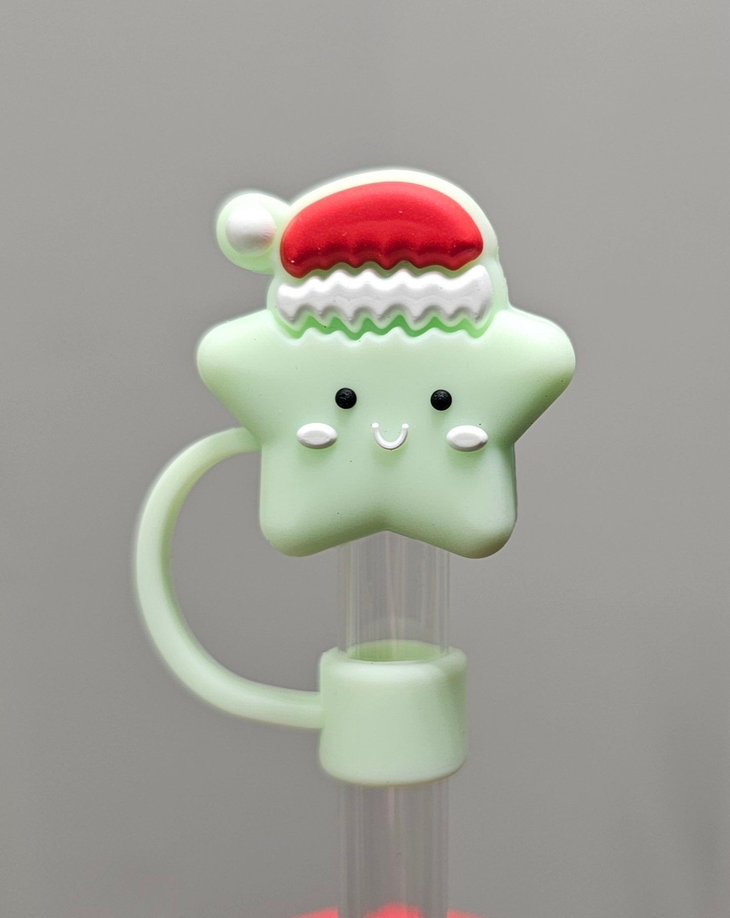 Christmas Star Silicone Straw Topper - Mint Green – Southern Creative ...